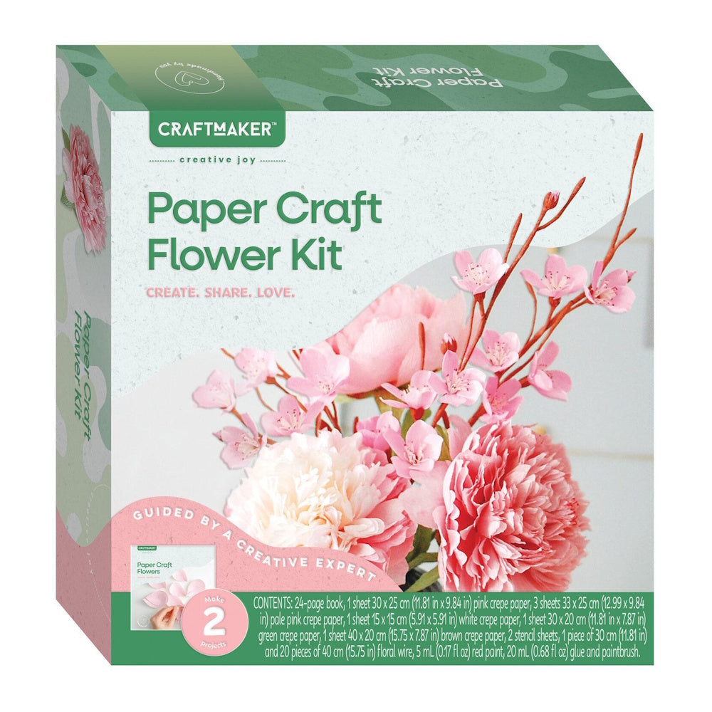 Craft Maker Paper Craft Flower Kit – Happily