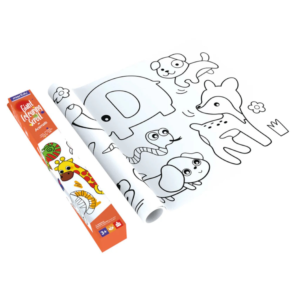 Giant Colouring Scroll - Animals – Happily - For Happy Minds