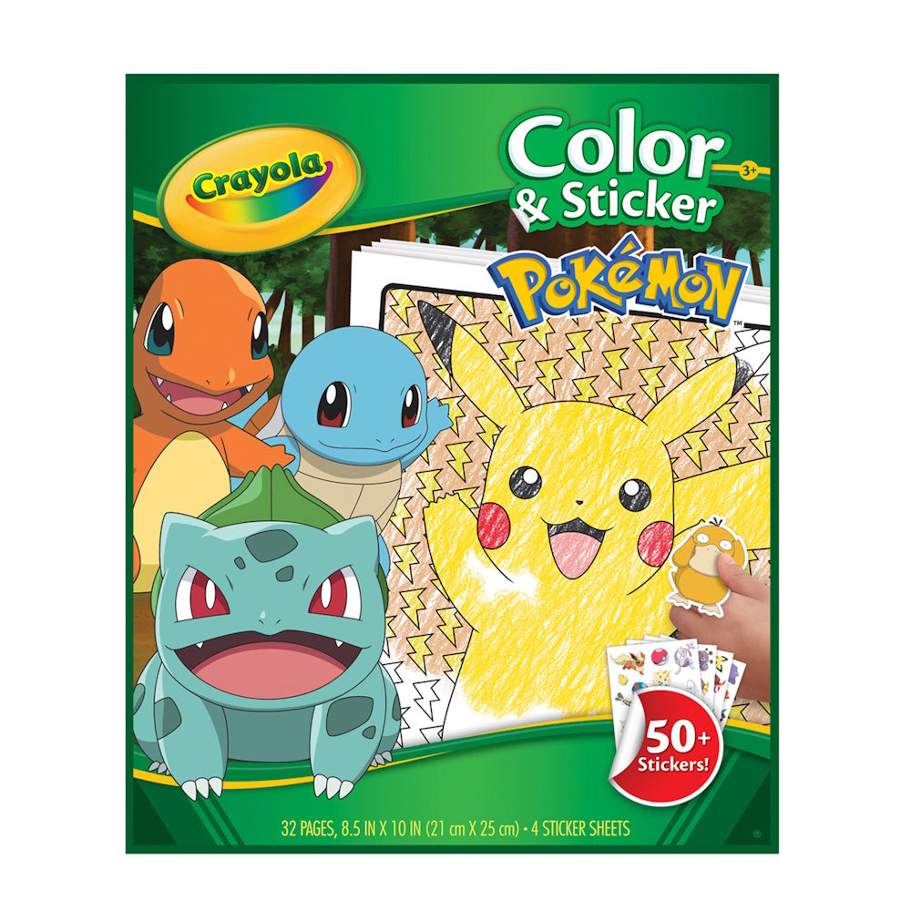 Crayola Colour & Sticker - Pokemon – Happily - For Happy Minds