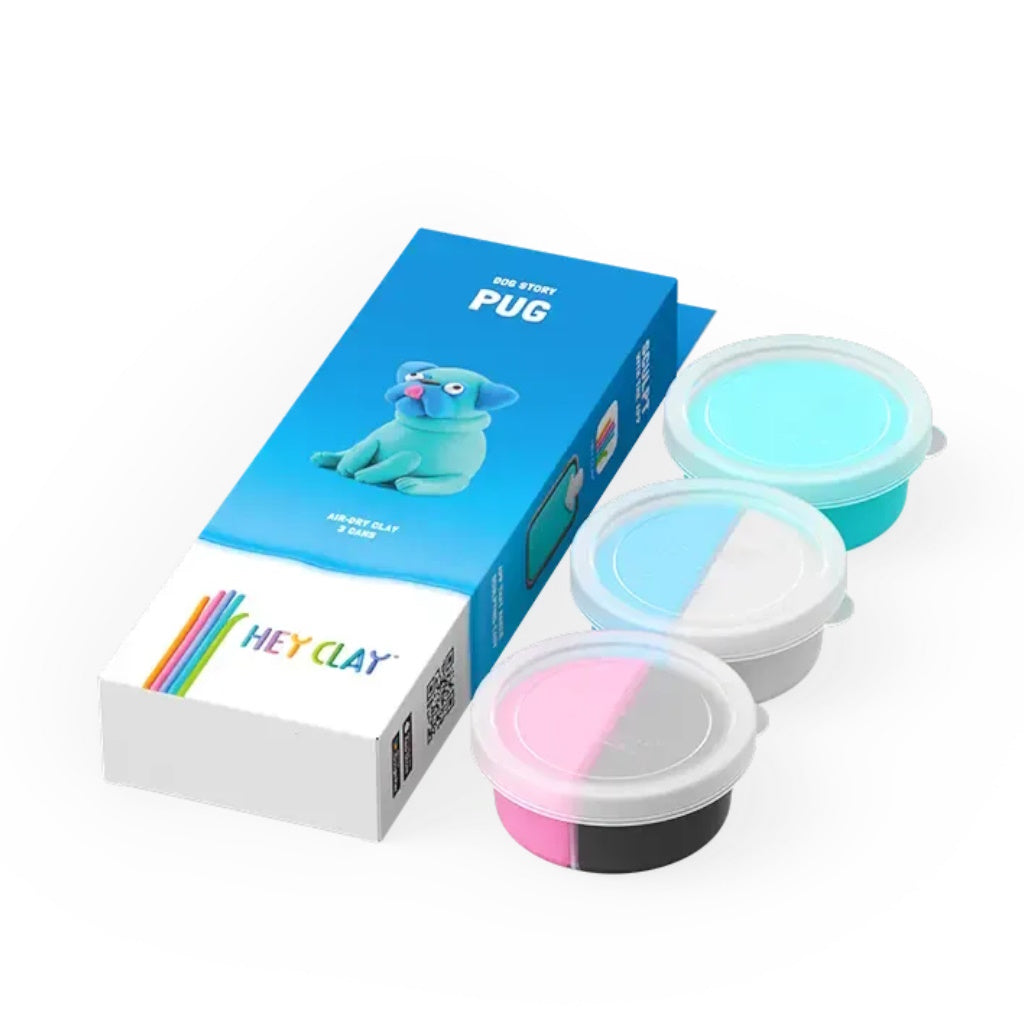 Hey Clay Dog Story - Pug (3 Cans) – Happily - For Happy Minds