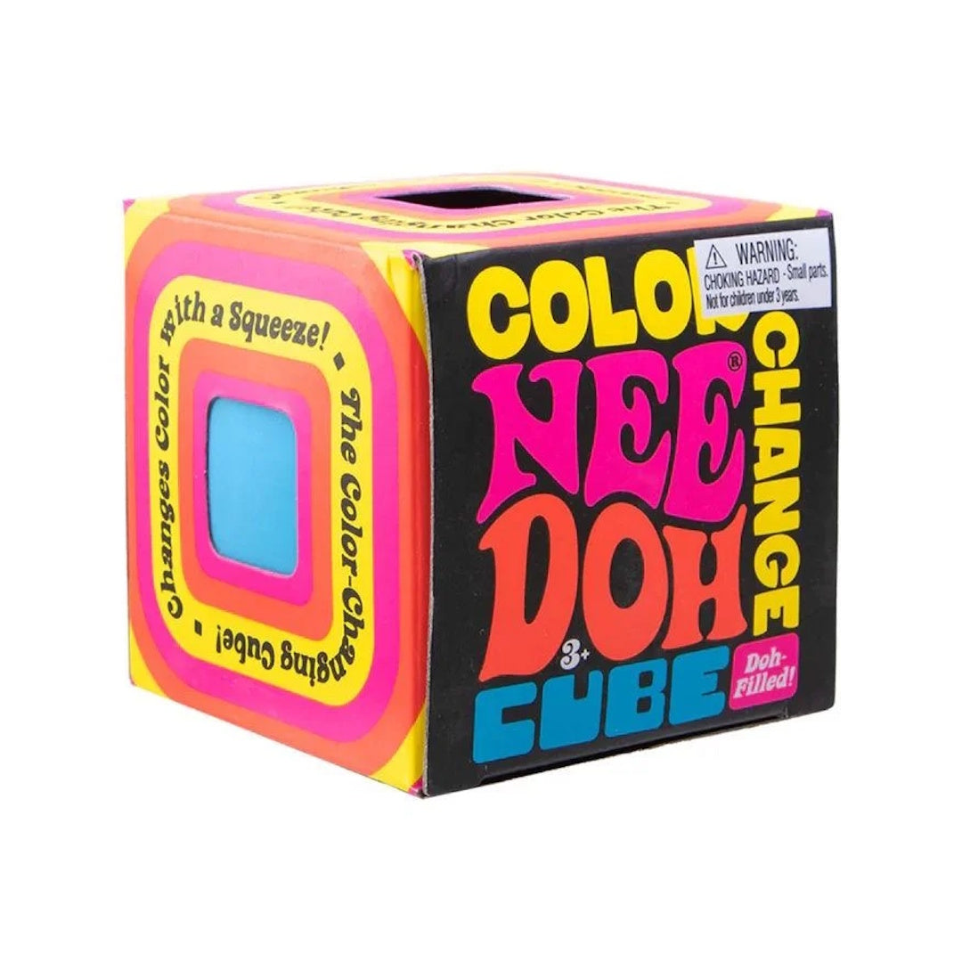 NeeDoh Colour Change Cube – Happily - For Happy Minds