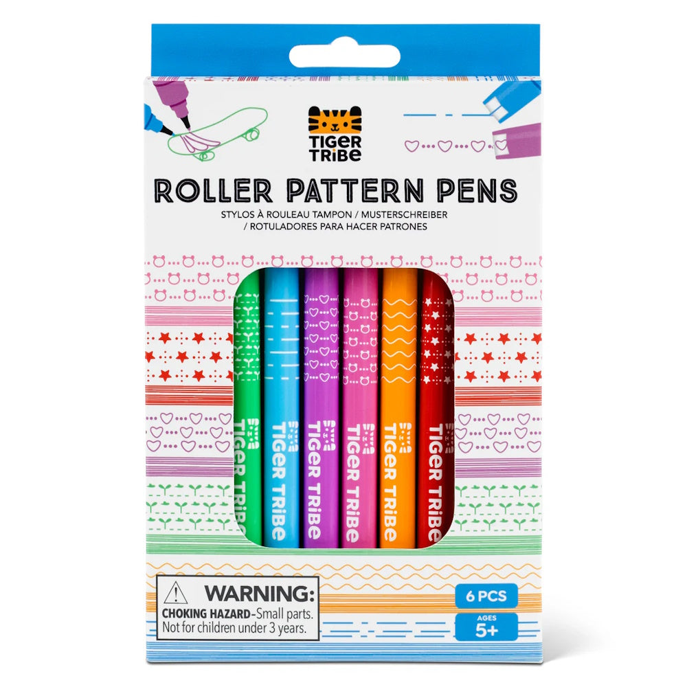 Roller Pattern Pens 6pk – Happily - For Happy Minds